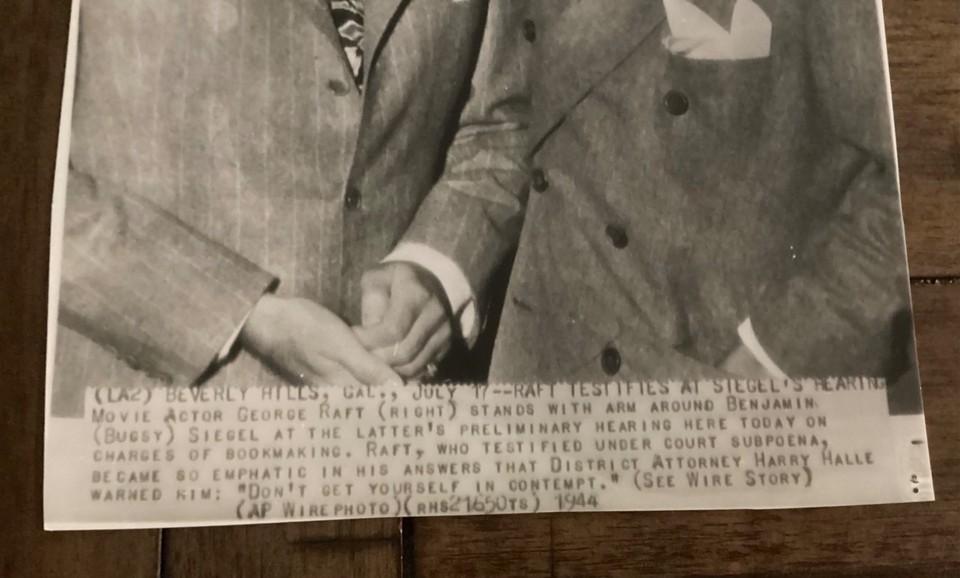 Gangster Bugsy Siegel Press Photo With George Raft | eBay