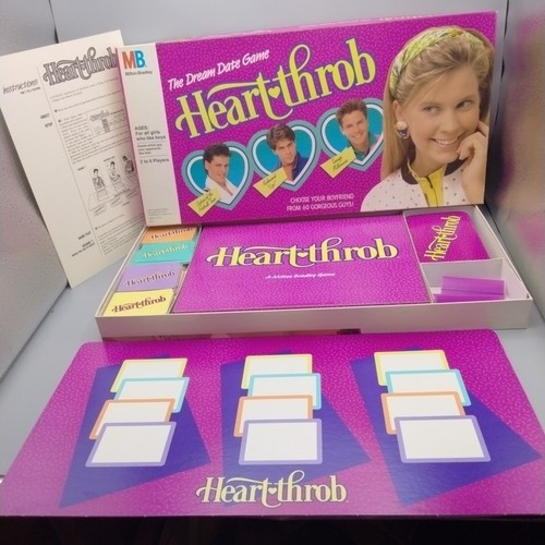 Vintage Original Heartthrob Board Game 1988 Milton Bradley Complete Ex ...
