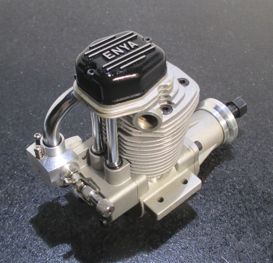 Enya 120-4C 19.93cc 4 cycle glow engine with muffler, used for R/C ...