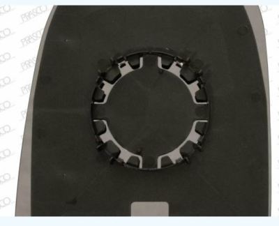 CRYSTAL MIRROR + SUPPORT CONVEX RIGHT CHROME TOP 3801927 | eBay UK