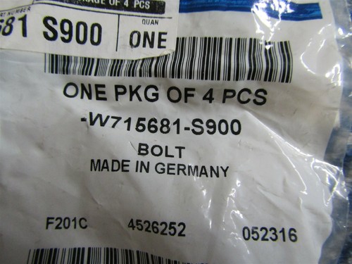 NOS FORD HARDWARE BOLT PART NUMBER W715681-S900 LOT OF 3 | eBay