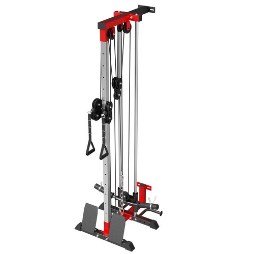 Wall Mount Cable Station Pull-Down 18 Positions High/Low Cable ...