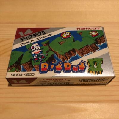 Dig Dug Ⅱ 2 Famicom FC Namco Used Japan Boxed Tested Action Game 1986 ...