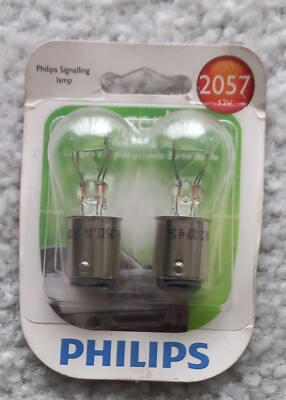 Philips - Longer Life 2057 ~ Front Turn Signal Light Lamp ~ 2 Bulbs ...