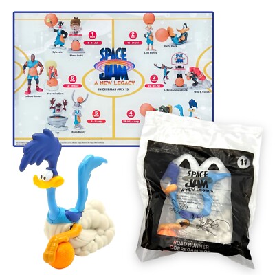2021 McDonalds SPACE JAM New ROAD RUNNER #11 Happy Meal Toy Basketball ...