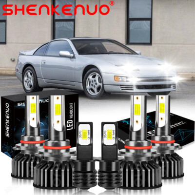 For Nissan 300ZX 1990-1996 6000K LED Headlight High Low + Fog Lights ...