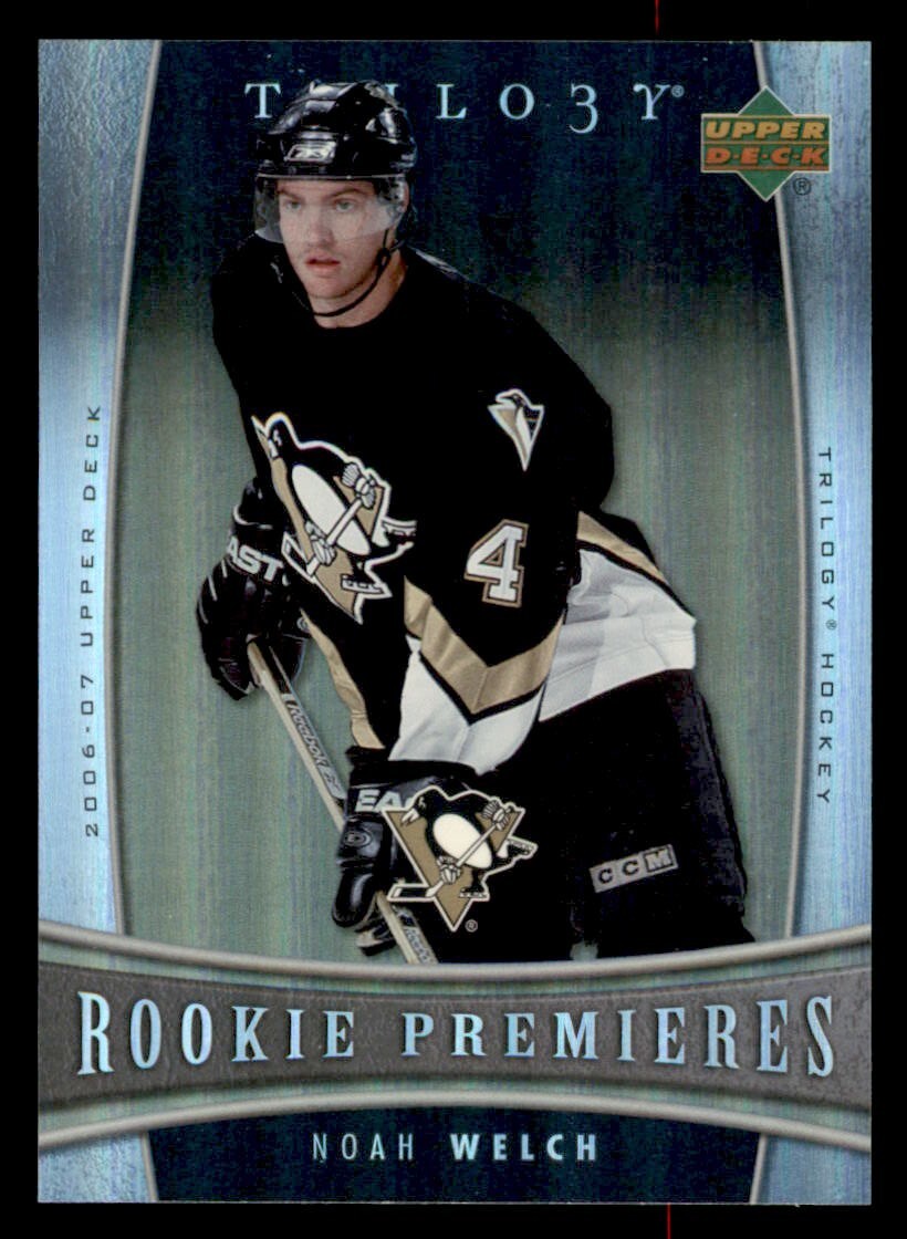 2006-07 Upper Deck Trilogy #145 Noah Welch RC Pittsburgh Penguins 481/ ...