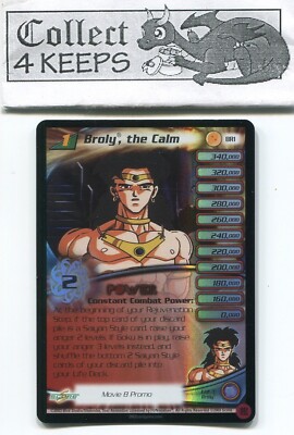 Score Dragon Ball Z TCG Broly the Calm Silver Foil Movie Promo #BR1 ...