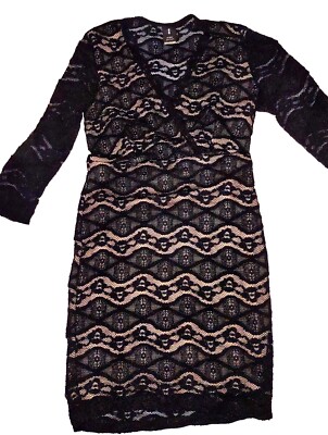 Privately Privileged Women's Black Lace Bodycon Dress Size Large | eBay