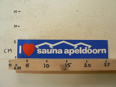 STICKER,DECAL LARGE STICKER SAUNA APELDOORN I LOVE | eBay