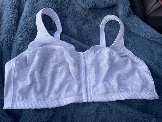 JMS Just My Size Bra Solid White 48 D Wire Front Closure for sale ...