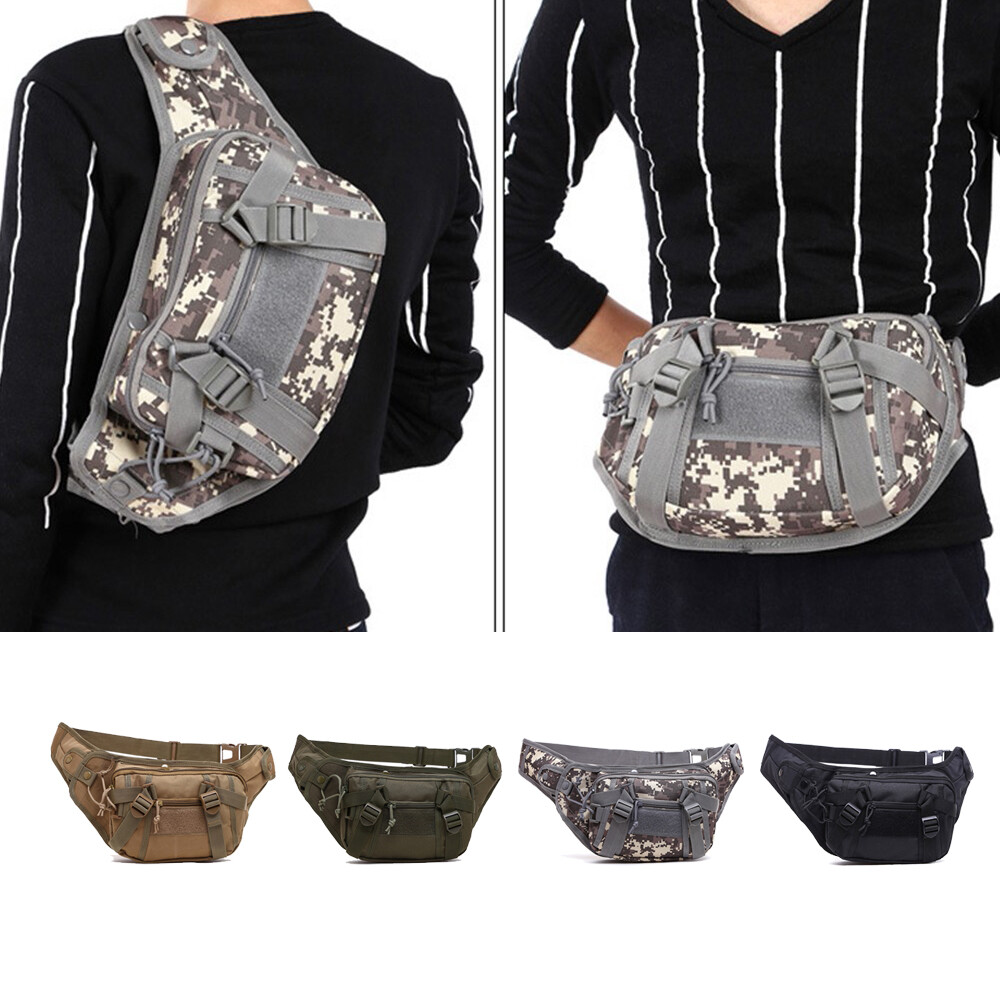 Nylon Tactical Belt Bag Shoulder Backpack with Quick Release Buckle ...