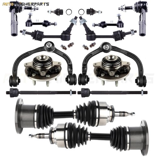 Front Control Arm Wheel Hub CV Axle Shaft For 2003-2004 Ford Expedition ...