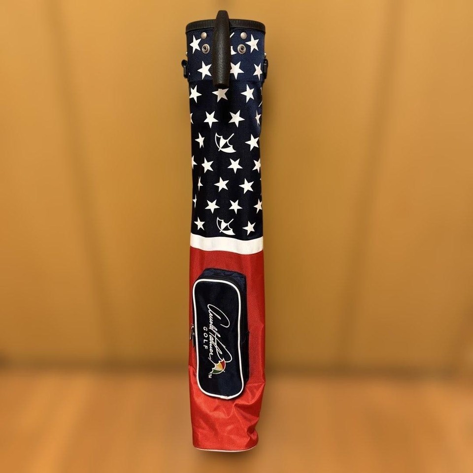 Arnold Palmer Star Pattern stand bag golf carry caddy bag rare japan ...