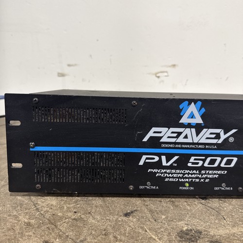 Peavey PV-500 Professional Stereo Power Amplifier 250 W *untested* READ ...