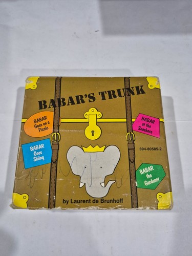 Rare Babar's Trunk Children's Book Box Set Laurent De Brunhoff Random ...