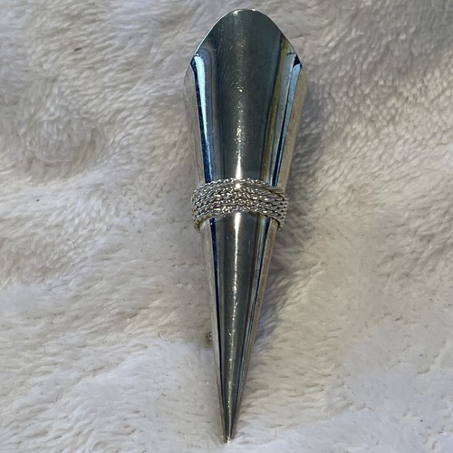 Vintage Lapel Vase Pin with Braid Trim Silver Color Pre-owned | eBay