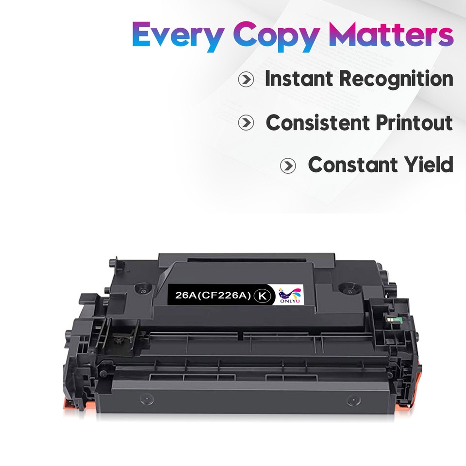 4 PK CF226A Toner Compatible for HP 226A 26A Laserjet Pro M402dn ...
