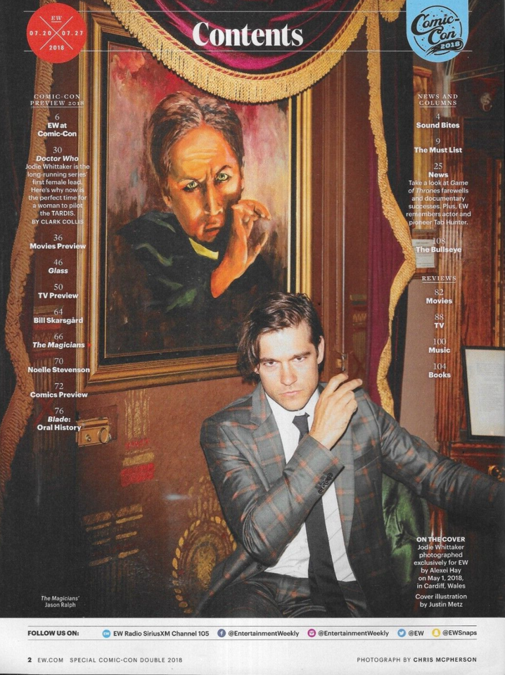 Entertainment Weekly Magazine Doctor Who Comic-Con Preview Blade Oral ...