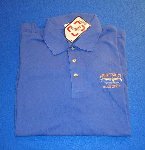 *BRAND NEW* VIBRANT MONTEREY CALIFORNIA WHALE TAIL POLO SHIRT MEDIUM ...