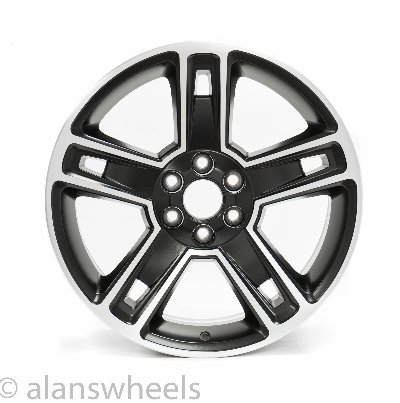 4 NEW GMC Sierra Yukon Denali Matte Black Machined Face 22” Wheels Rims ...