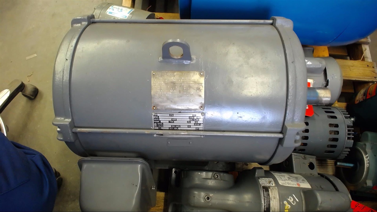 Emerson Dsde1Ds 50 Hp Ac Motor 460-230-208 Volts, 3565 Rpm, 2P, 324Ts ...