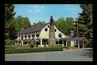 Restaurant postcard New Jersey NJ Bernardsville Old Mill Inn flag ...
