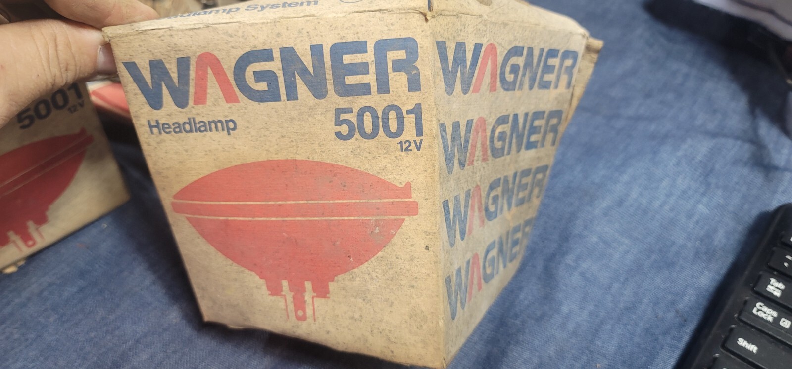 Wagner 5001 Sealed Beam Halogen Headlight Headlamp Bulb NOS BLUE TIP ...