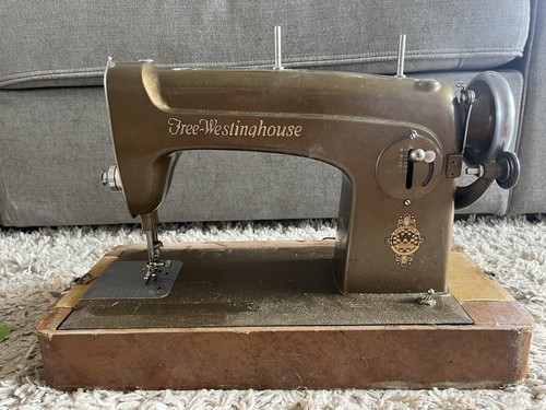Vintage Free Westinghouse Sewing Machine with original hard case | eBay