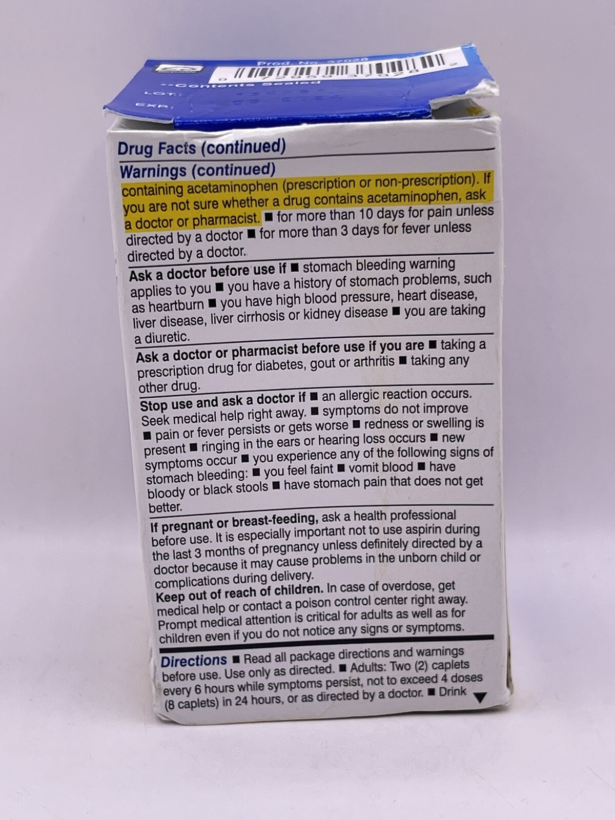 Arthriten Inflammatory Pain Formula Caplets 28 Count With 3 Active ...