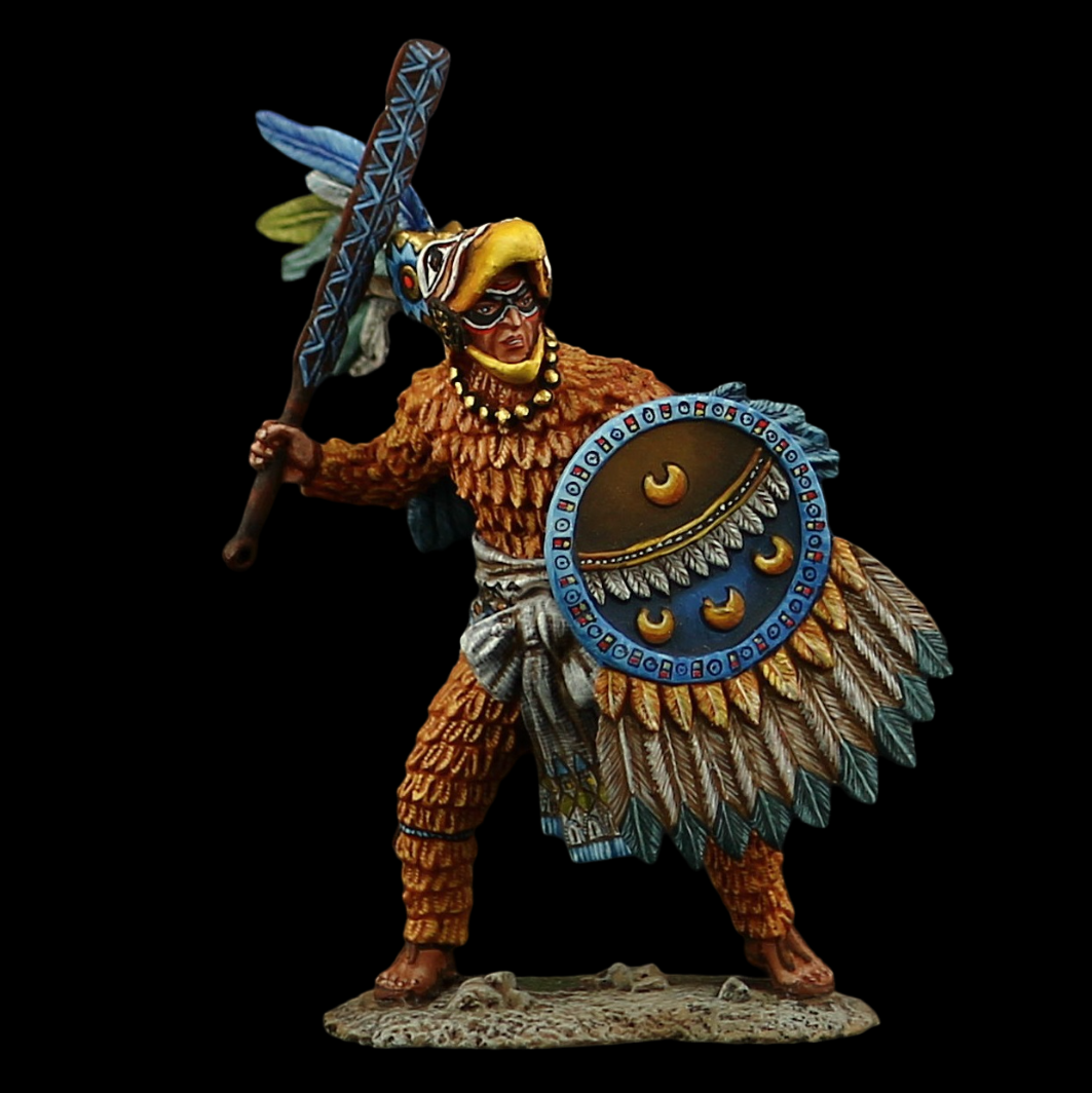 Aztec Eagle Warrior 图片 An Aztec Eagle Warrior Standing, In Full