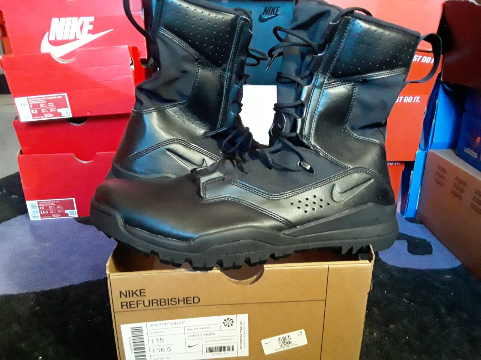 Nike Air SFB 8" Special Field 2 Black Police Swat Military Tactical 1 ...