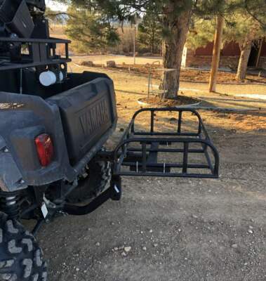 UTV Cargo Bed Rack Extension Fits 2" Receiver. Width designed for ATV ...