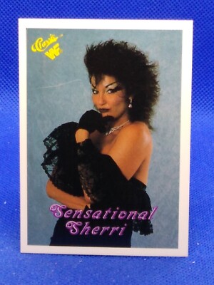 1990 TitanSports Classic WWF Sensational Queen Sherri #18 light surface ...