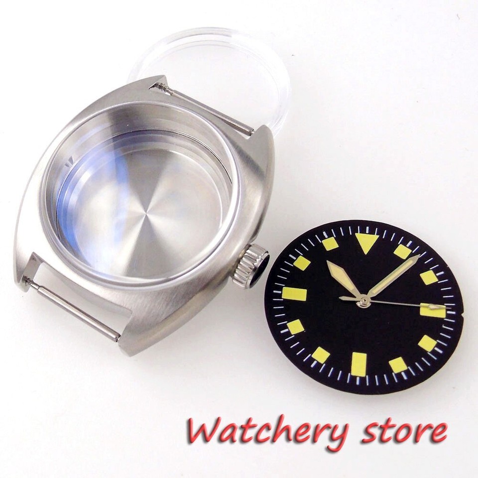 36mm Brushed Double Dome AR Sapphire Crystals 200M NH35A Diver Watch ...