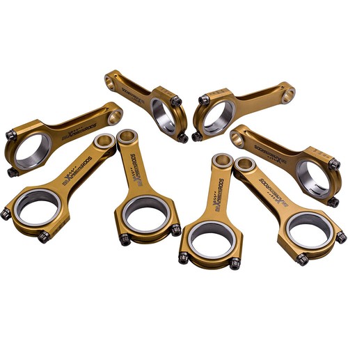 Titanizing H-Beam 4340 EN24 Connecting Rods For Toyota Lexus 1UR 3UR 4. ...