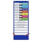 Daily Schedule Pocket Chart,Class Schedule with 13 Cards,13+1 Pockets ...