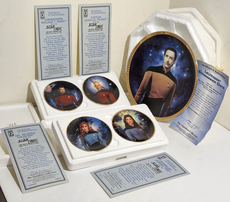 Lot of 5 Star Trek Plates The Hamilton Collection | eBay