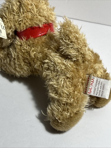 GUND Plush Puppy Dog BARKY 7" - Tan with Red Color - Shaggy Fur - NWT ...