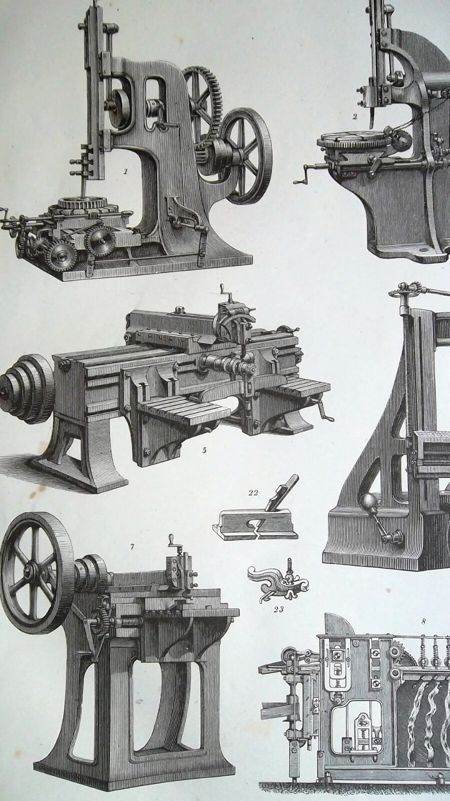 PLANING MACHINERY Filing Notching Planes Rabbit Router etc - 1870 ...