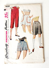 1950s Vtg Simplicity Sewing Pattern 1153 Flared Dress Drop Waist 13 ...