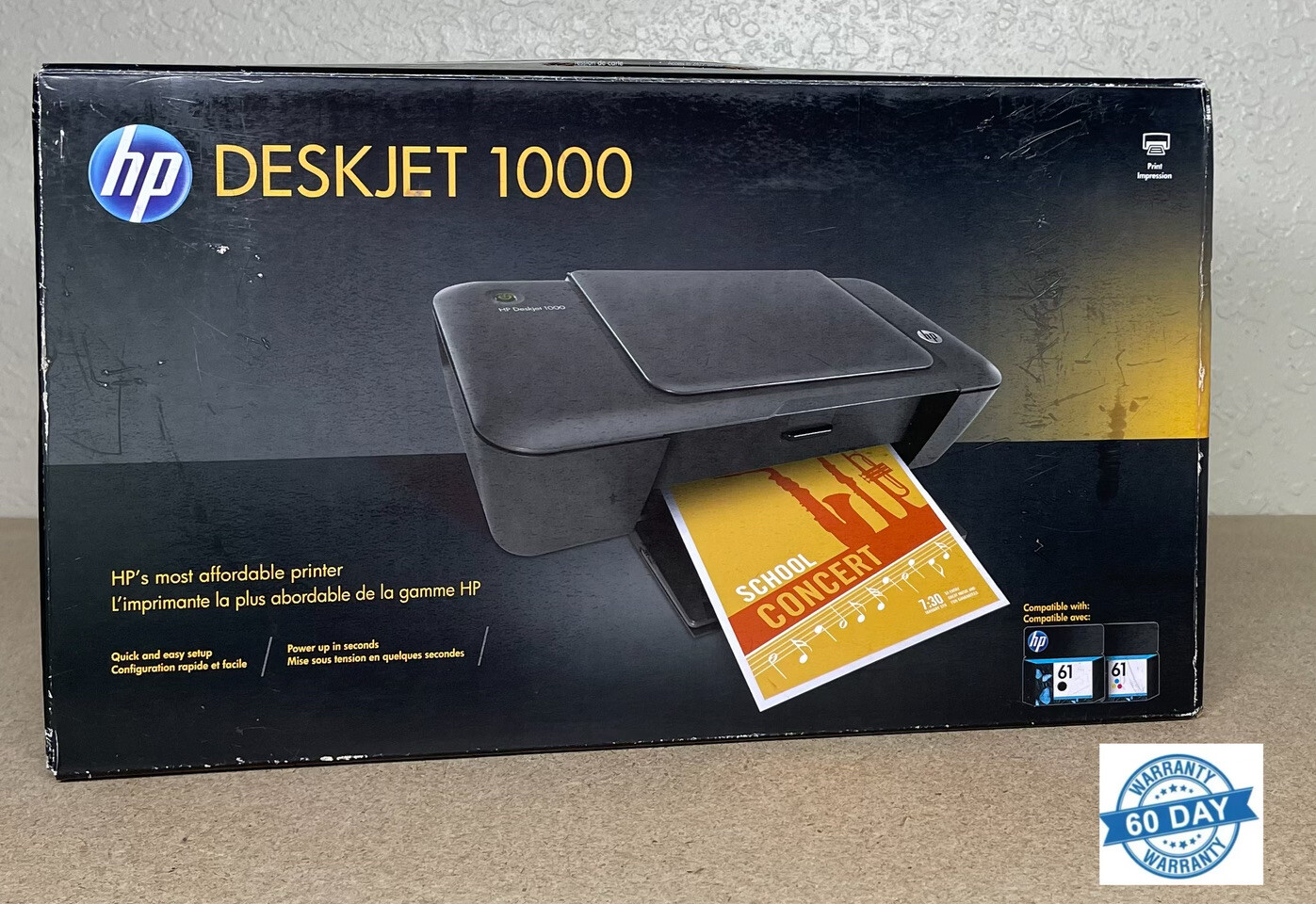 New!! ** HP Deskjet 1000 Standard Inkjet Printer J110A | eBay