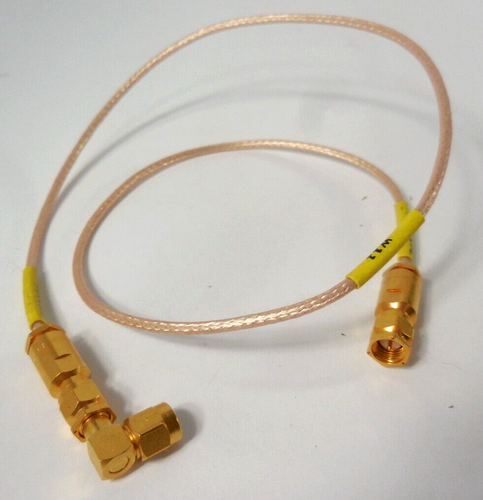 SMA Male to SMA Angle Male M39027/5 MIL Spec Double Shield RF Coax ...