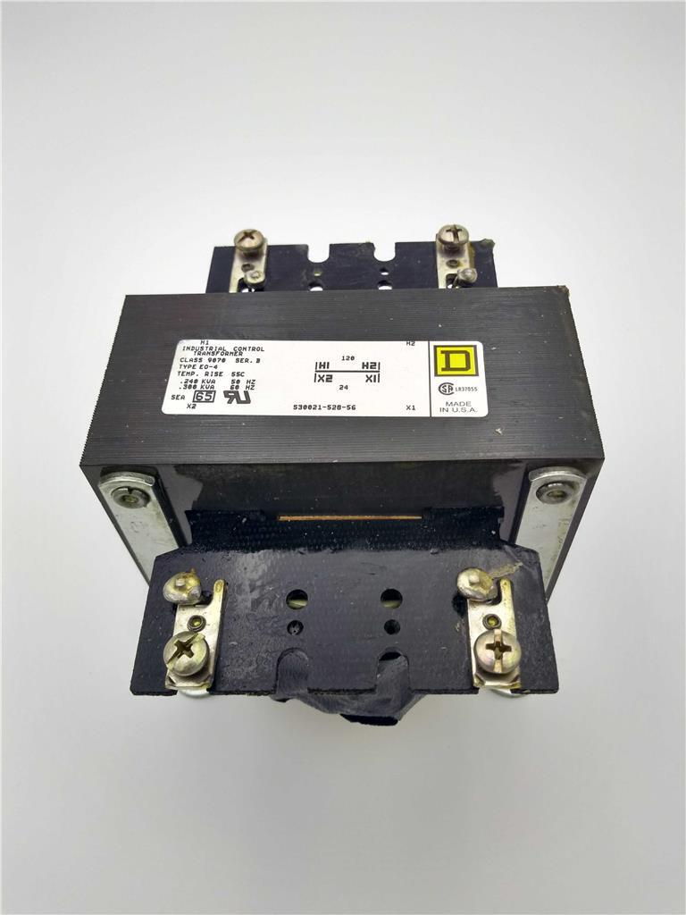 Square D Type E04 Control Circuit Transformer 1 Phase Series B 84183 ...