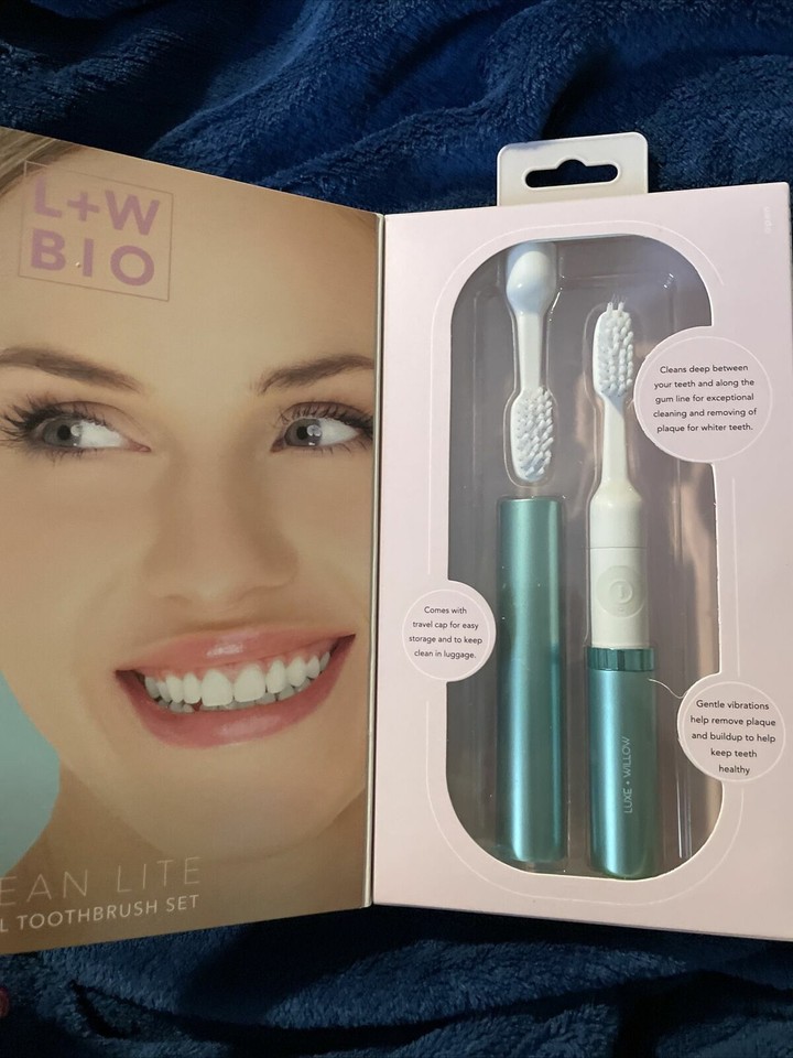 Luke + Willow BIO CLEAN LITE Travel Tooth Brush Set LIGHT GREEN NEW | eBay