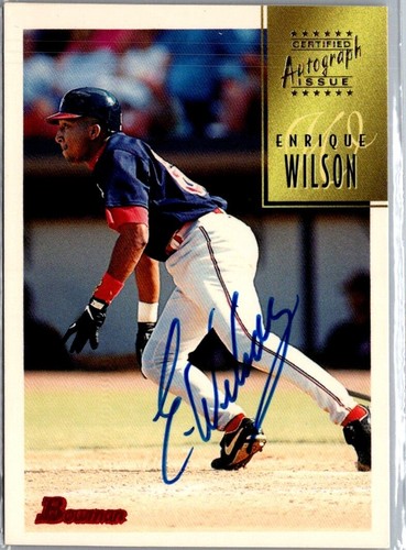 1997 Bowman Certified Ink Autographs Enrique Wilson Auto #CA85 | eBay