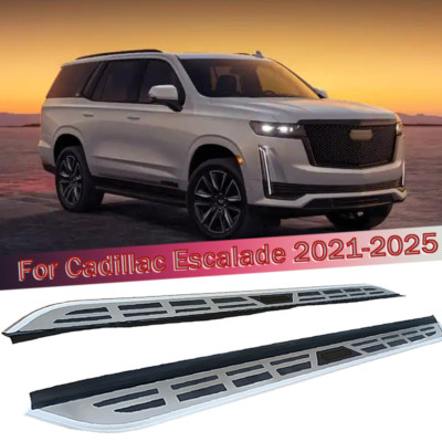 Running Board Fits For Cadillac Escalade 2021-2025 Side Steps Nerf Bar ...