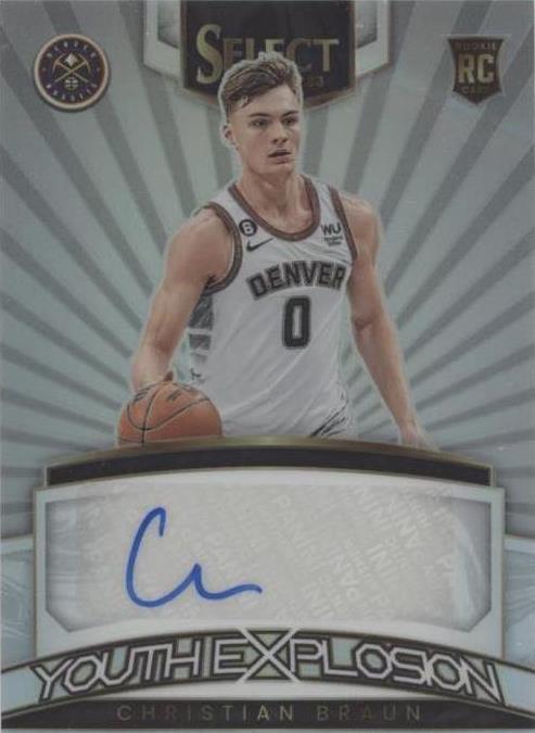 2022-23 Panini Select - Youth Explosion Signatures Christian Braun #YES ...