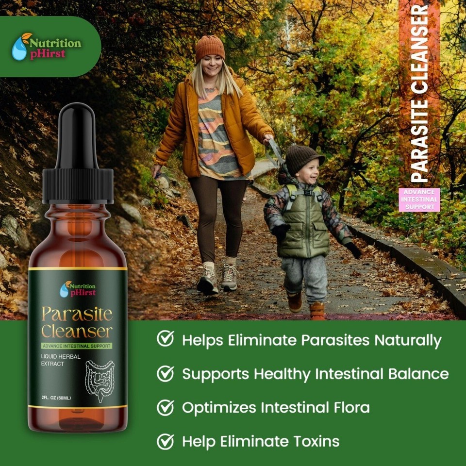 Parasite Cleanse Detox Drops for Gut Health, Digestion, Cayenne Pepper ...