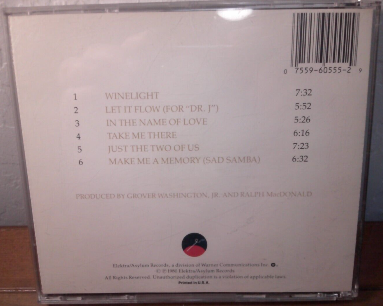 Grover Washington Jr.! ~Winelight! ~CD! ~6-Tracks! Jazz Saxophone ...